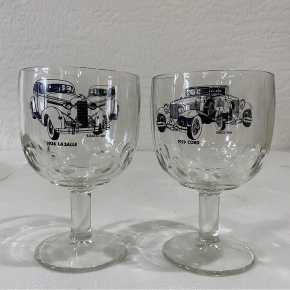 Vintage | Dining | Vintage Cord Chrysler Buick Beer Glass Thumbprint ...
